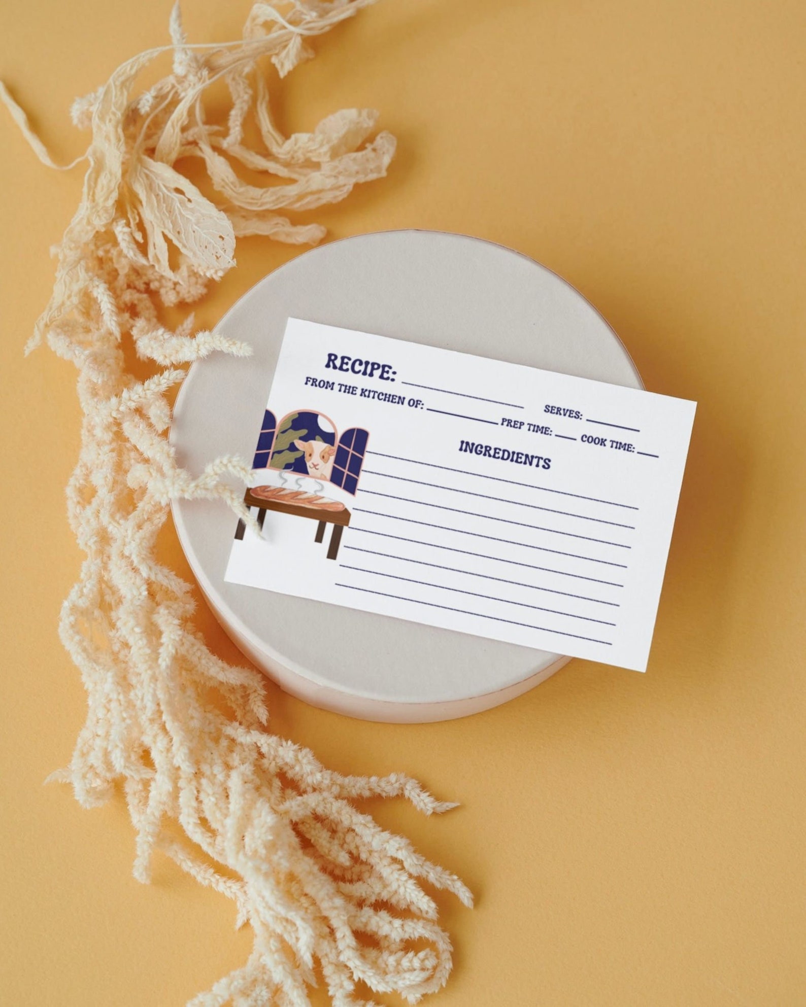 Printable Recipe Card 4x6 Cow Share Bread - Etsy