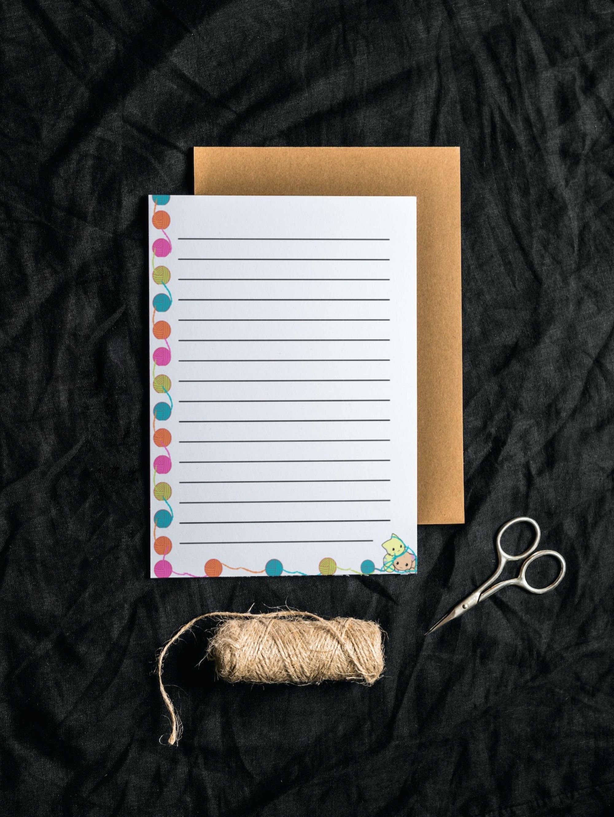 HP Classic Printable Filler Paper Yarn Ball Kittens - Etsy