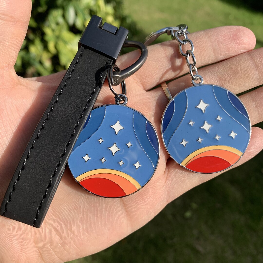 Starfield Keychain Starfield Game Logo Leather Key Chain Patch Gift for ...