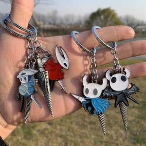 Hollow Knight Keychain Hollow Knight Figure Charm Key Holder Game ...