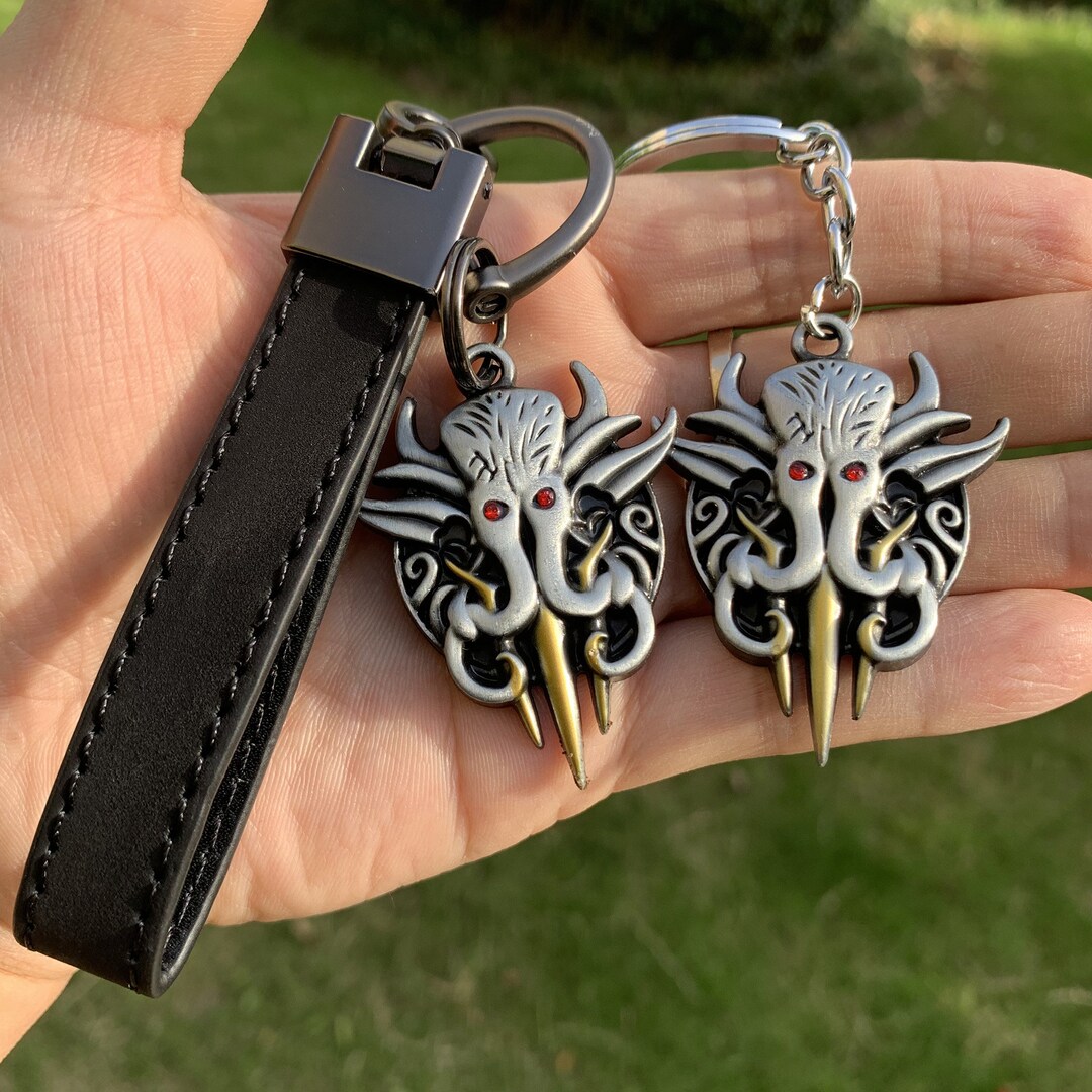 Baldurs Gate 3 Keychain Game BG3 Mind Flayer 1.97 Logo - Etsy Singapore