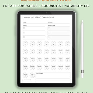 No Spend Challenge, 30 Day Money Challenge, No Spend Tracker, Savings ...