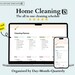 Cleaning Checklist Schedule for Notion, Weekly, Monthly, Yearly Checklist , Notion ADHD ...