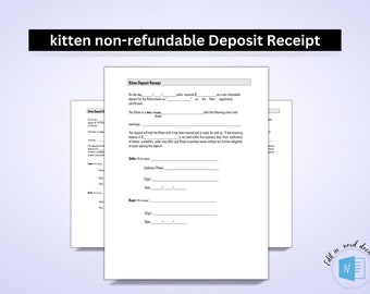Bill of Sales Receipt - Etsy