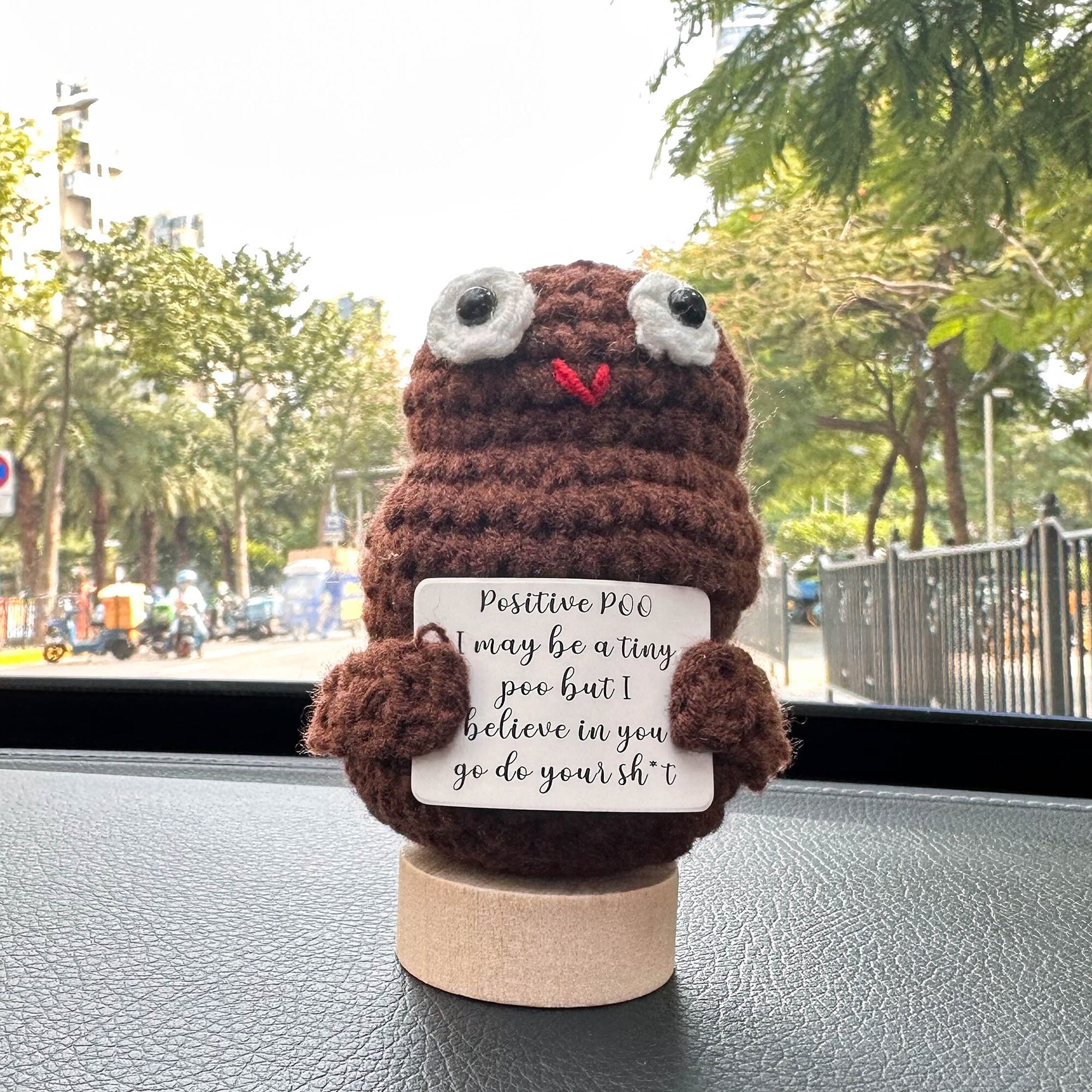 Crochet Positive Poo With Knitted Flowers Poo With - Etsy New Zealand