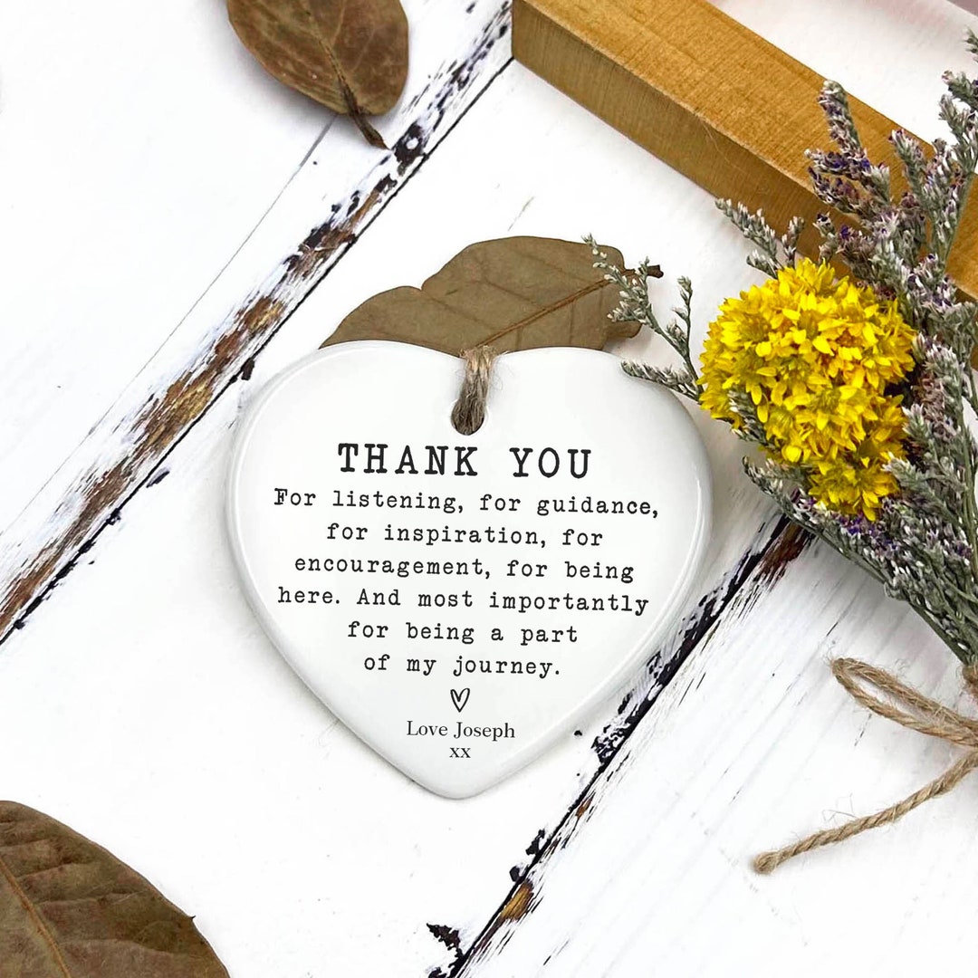 Thank You Gift, Thank You Keepsake, Personalised Thank You Gift, to Say ...
