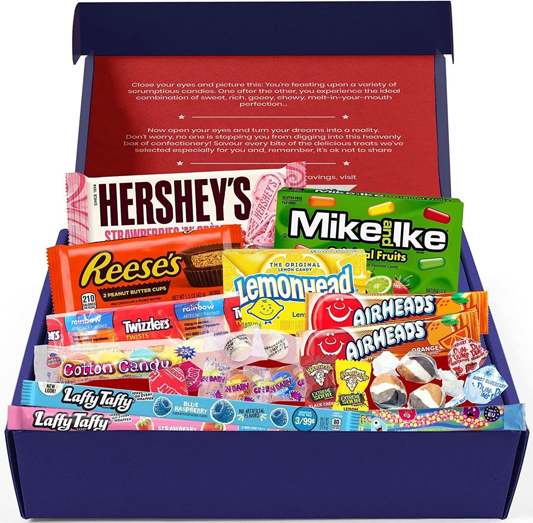 American Candy Gift Box Sweet & Chocolate Hamper - Etsy