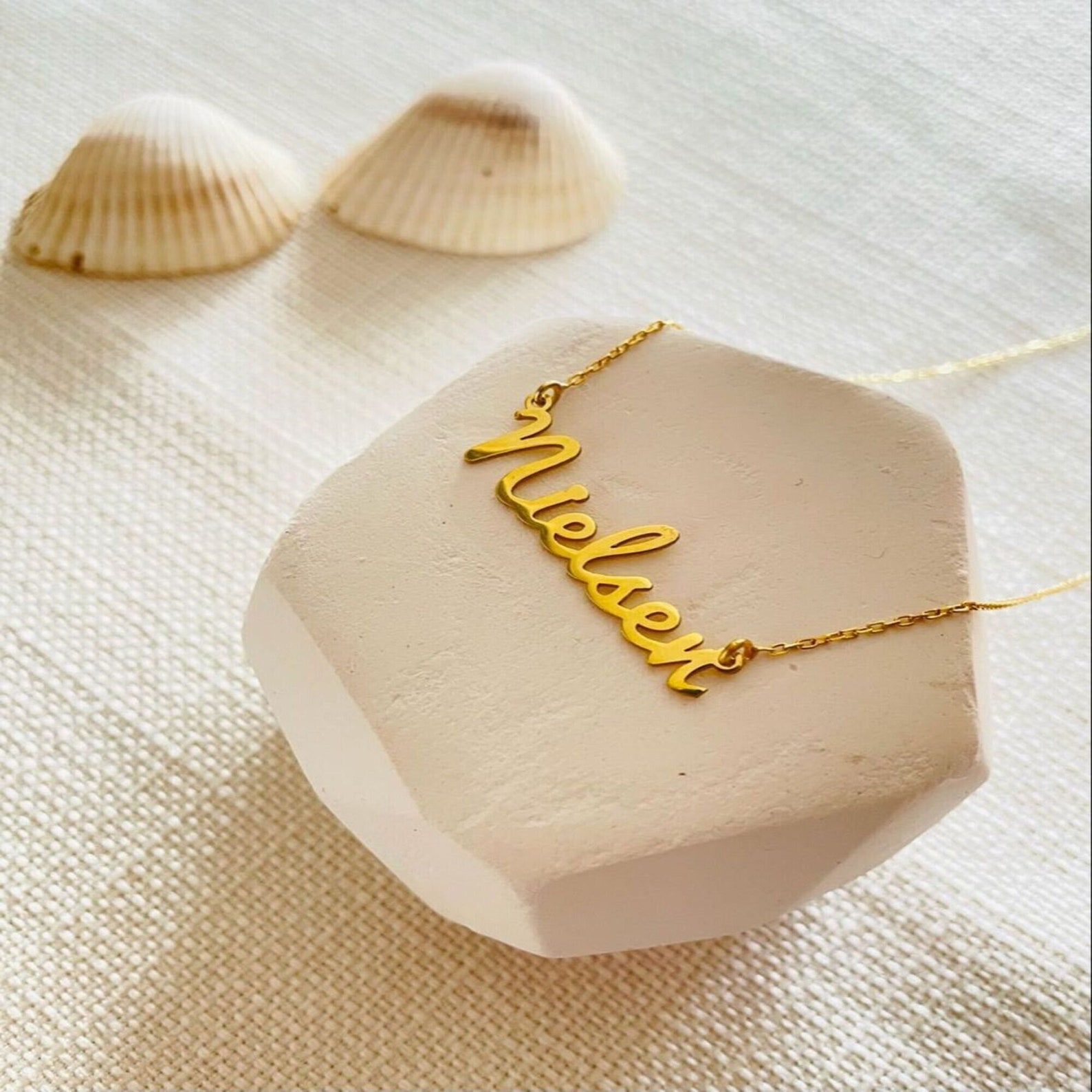 Personalized Gold Name Jewelry, Gold Name Neckalce, Custom Necklace ...