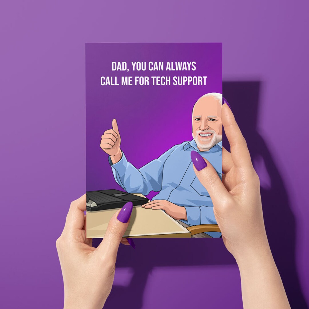 Hide the Pain Harold Father's Day Card - Etsy