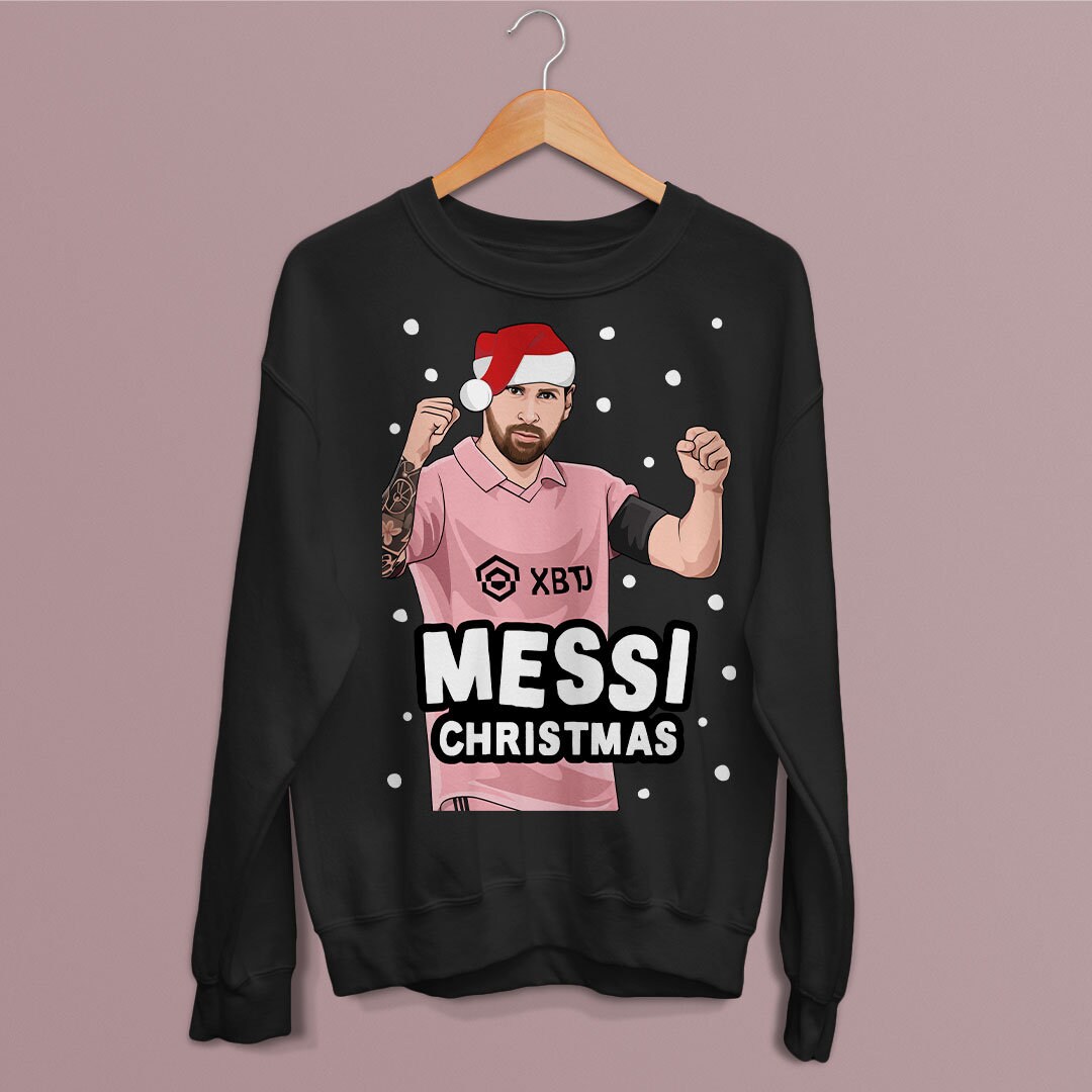 Messi Christmas Jumper Lionel Messi Football Sweatshirt Great Gift for ...