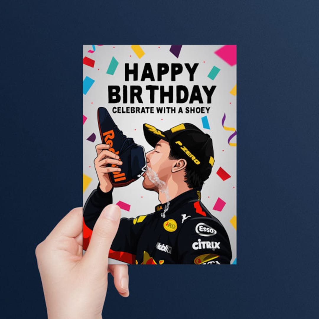 Daniel Ricciardo Formula 1 Birthday Card - Etsy UK