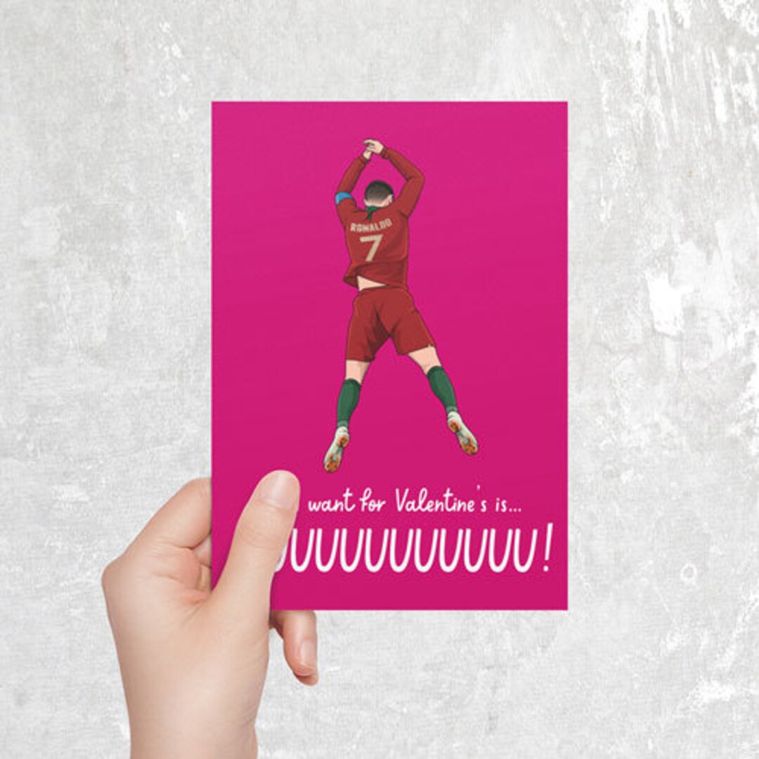 Funny Ronaldo Valentine's Card Funny Anniversary Card Card for ...