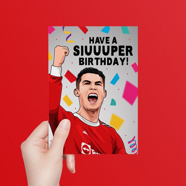 Cristiano Ronaldo Birthday Card - Etsy UK