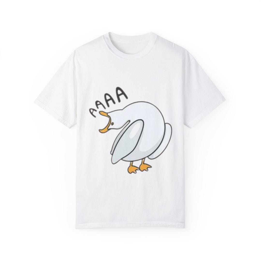Funny Screaming Goose T-shirt Cute Animal Meme Tee Bird Lover Gift ...