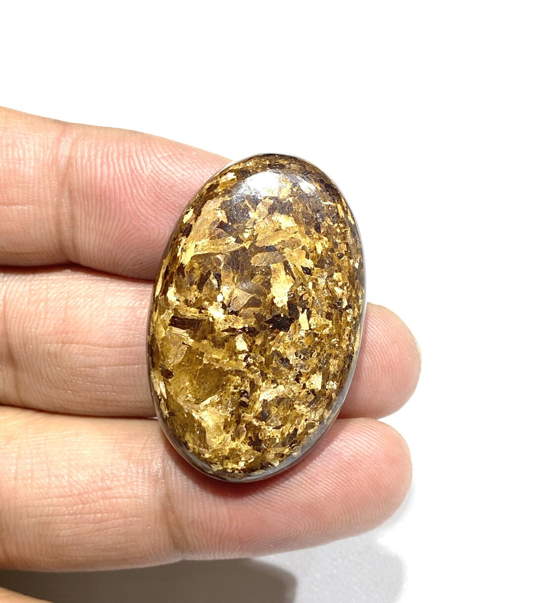 Bronzite Natural Amazing Bronzite Gemstone Bronzite Cabochon Hand Made ...