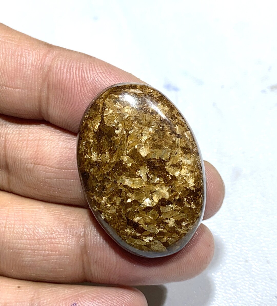Bronzite Natural Amazing Bronzite Gemstone Bronzite Cabochon Hand Made ...