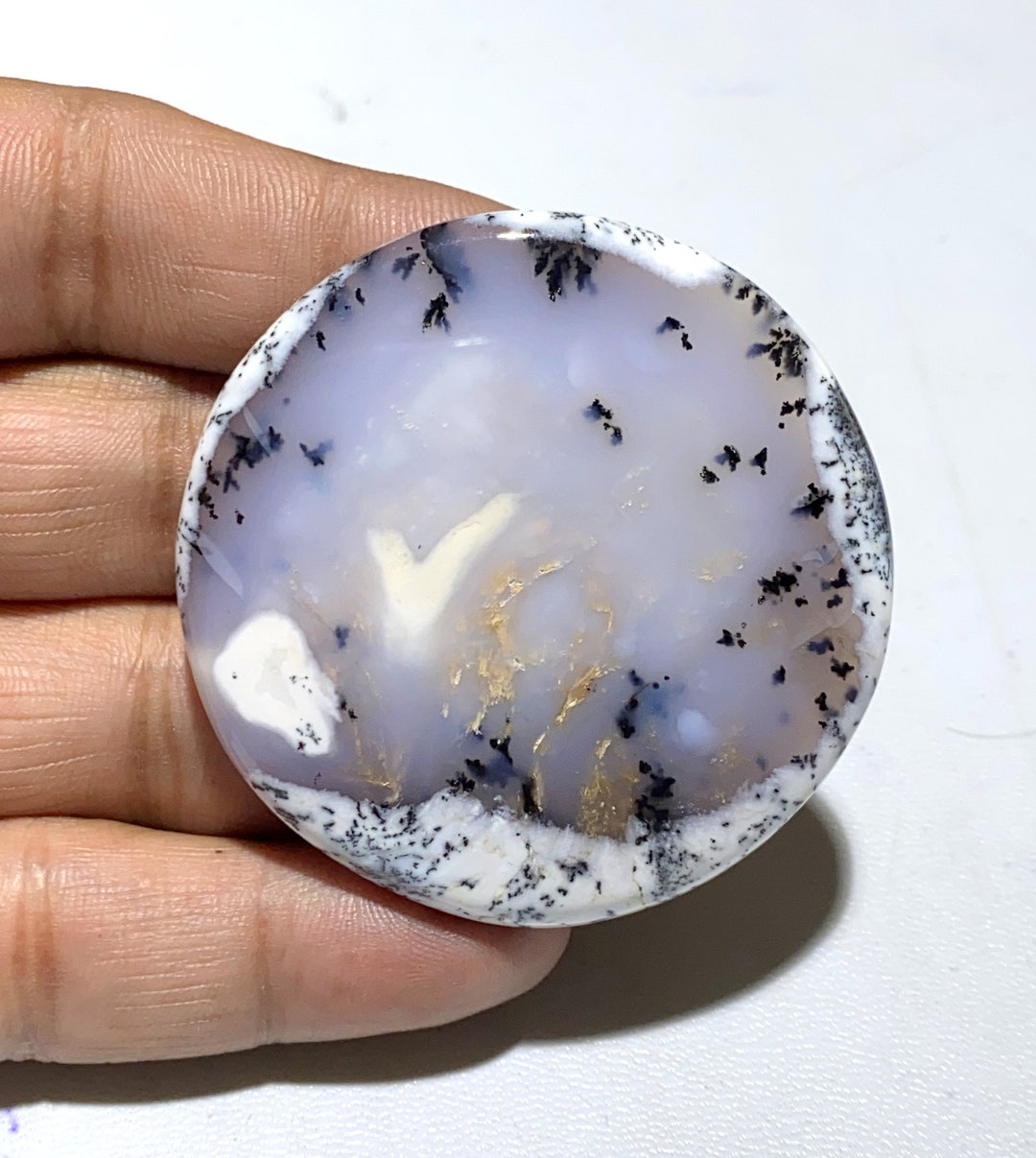 Dendrite Opal Big Size Dendrite Agate Gemstone Dendrite Agate Cabochon ...