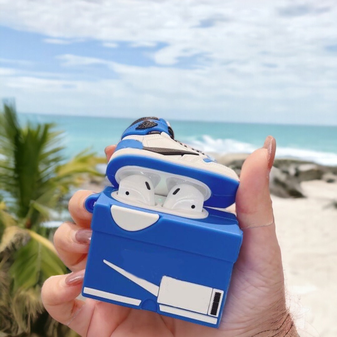 Cool Sneakers Silicone Headset Cases With Box for Airpods 1 2, Wireless ...