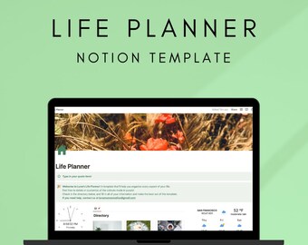 2023 Notion All-in One Life Planner Notion Template - Etsy