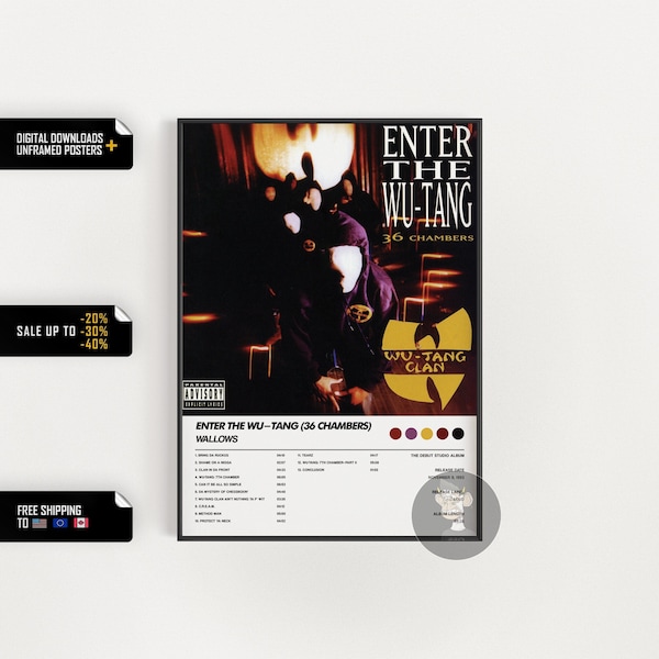 Wu Tang Clan Album Cover Poster - Etsy