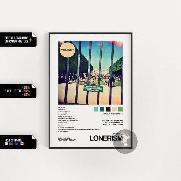 Tame Impala Poster Lonerism - Etsy