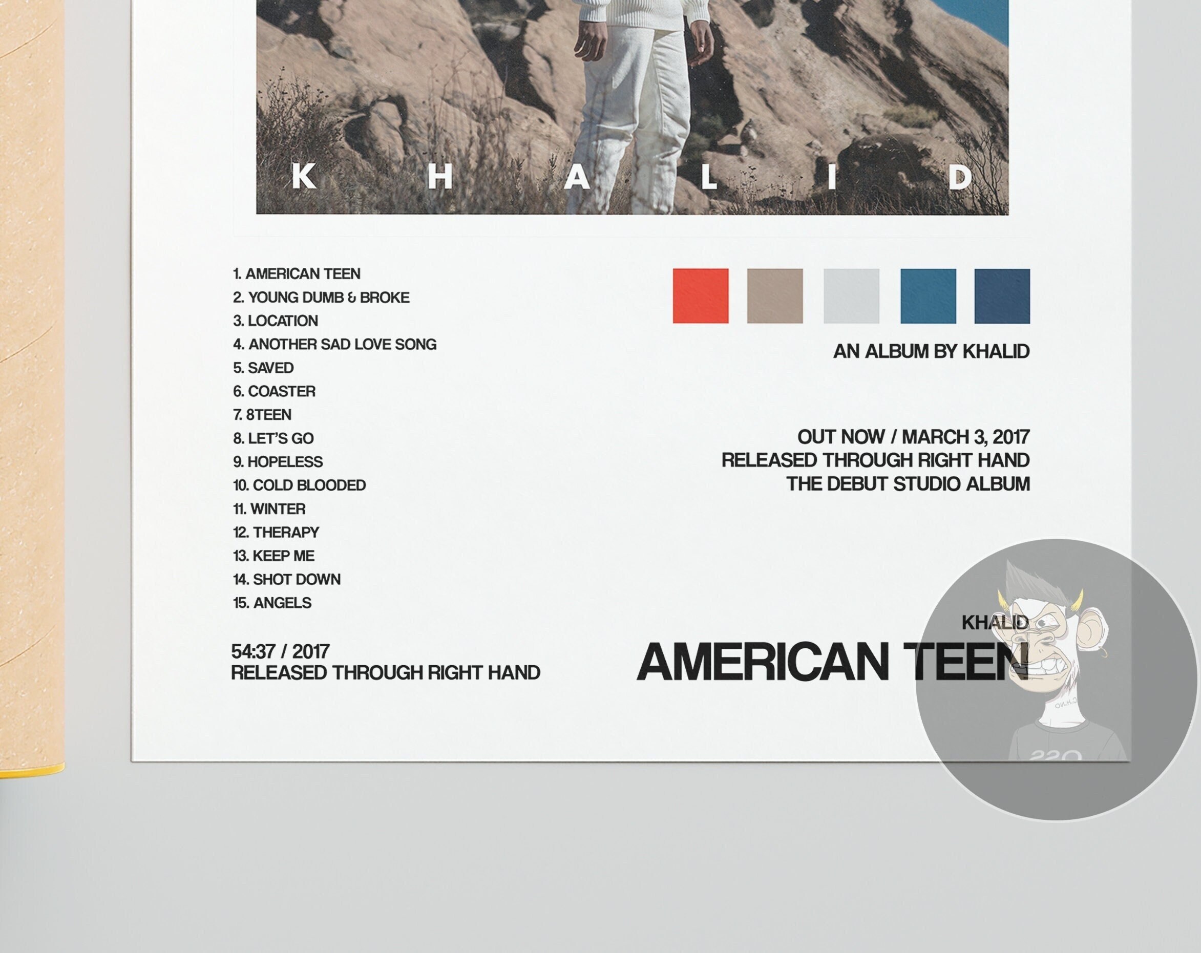 Khalid American Teen Album Cover Poster Create Your Own - Etsy