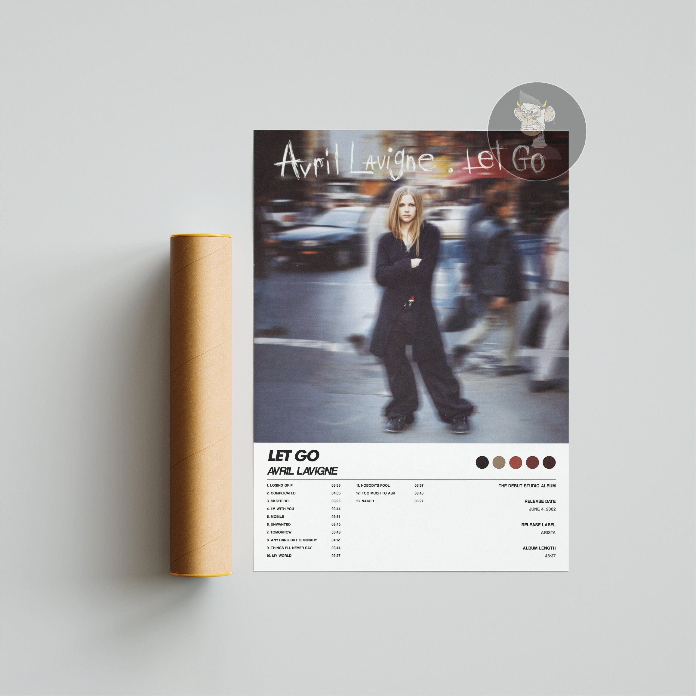 Avril Lavigne - Let Go - Album Cover Poster Entworfen Und Verkauft Von ...
