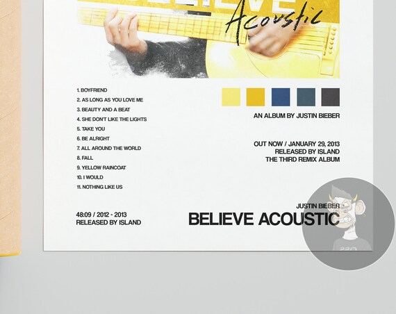Justin Bieber Believe Acoustic Album Cover
