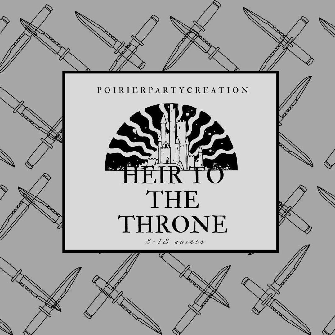 Heir to the Throne: Murder Mystery Party | Event - Etsy