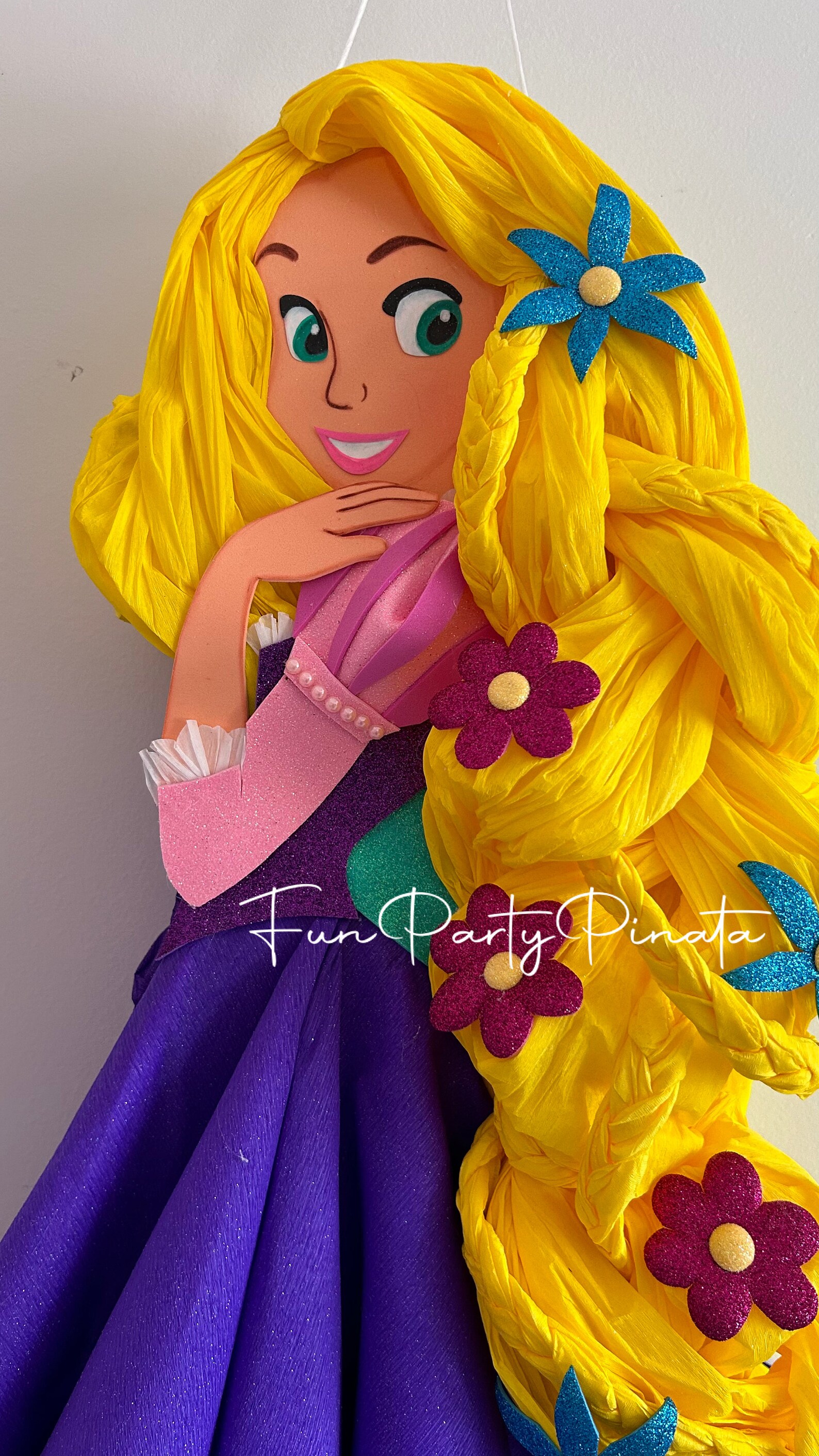 Hermosa piñata de princesa Rapunzel para la fiesta de cumpleaños, la ...
