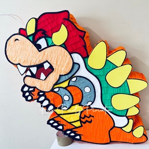 BOWSER Piñata MARIO BROS, Birthday Party 30x20x4 Inches - Etsy