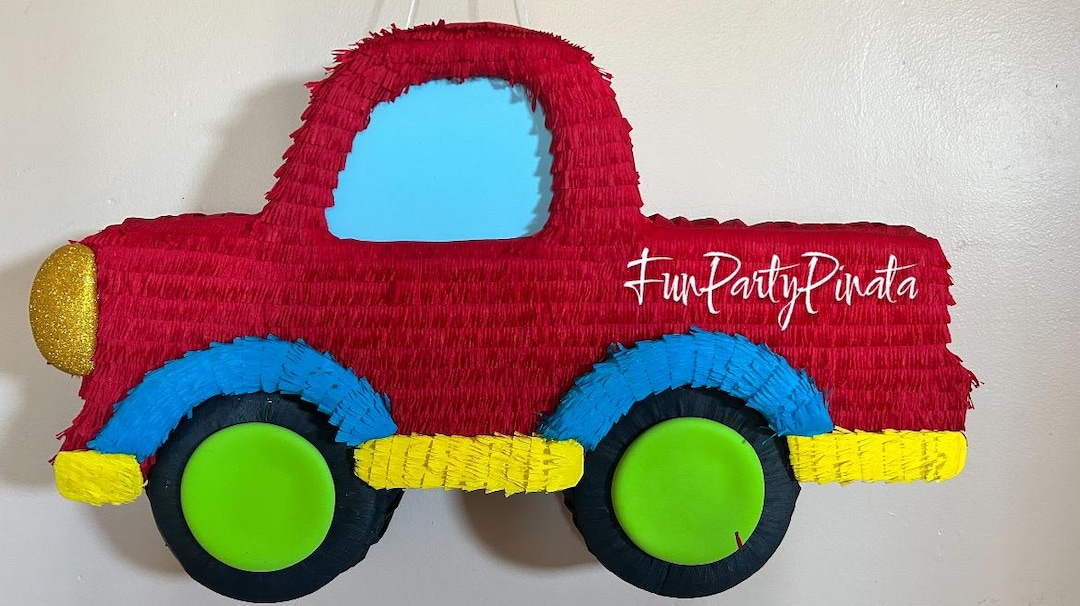 Hermosa Piñata De Auto Para La Fiesta De Cumpleaños, La Medida Es ...