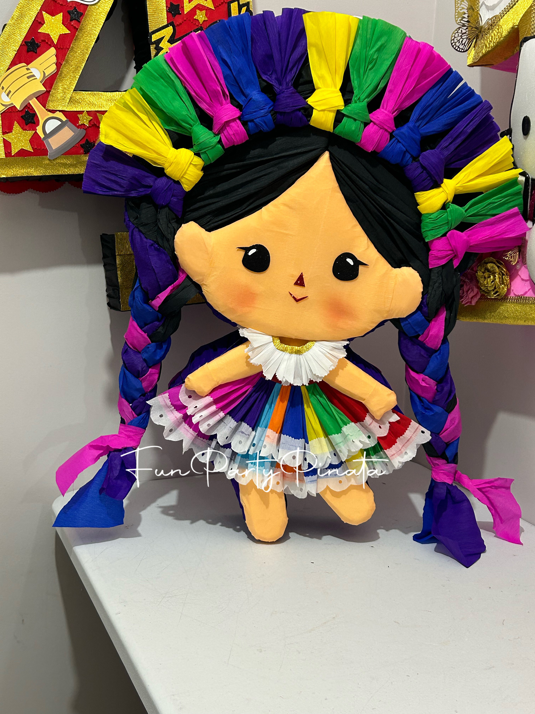 Beautiful Lele Doll Piñata for the Birthday Party, the Measurement is ...