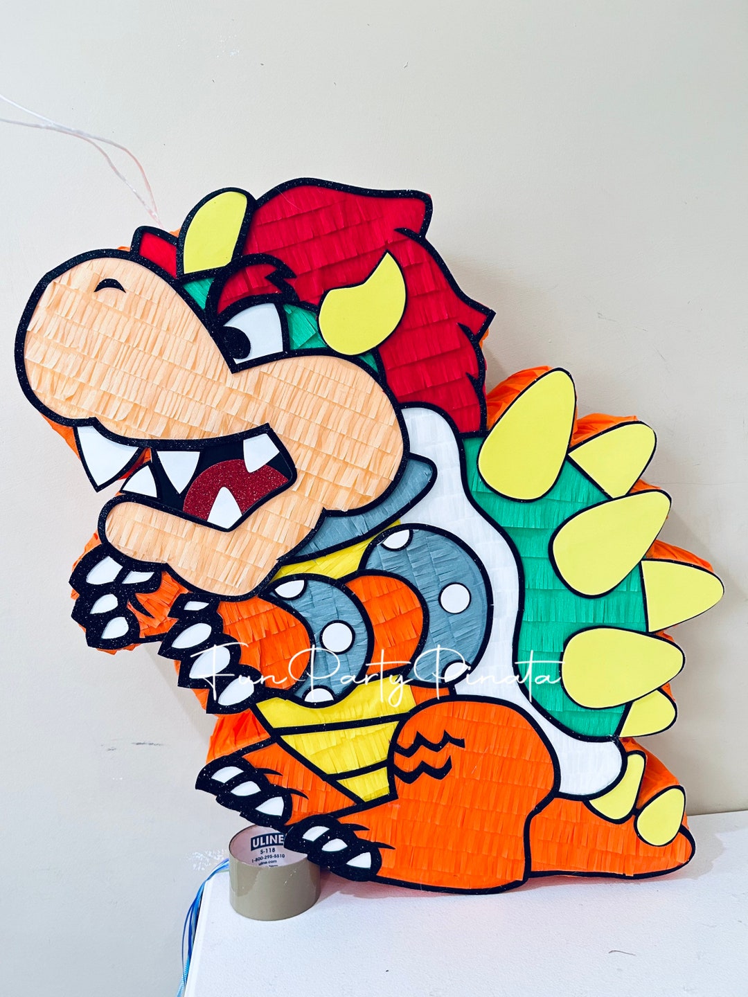 BOWSER Piñata MARIO BROS, Birthday Party 30x20x4 Inches - Etsy