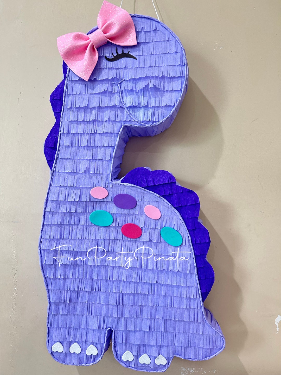 Beautiful Cute Dinosaur Piñata for the Birthday Party, the Measurement ...