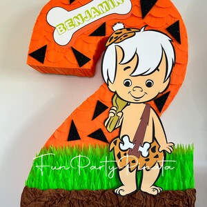 Hermosa Piñata De Bam Bam El Picapiedra Para La Fiesta De Cumpleaños ...