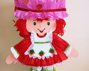 Strawberry Shortcake Pinata - Etsy