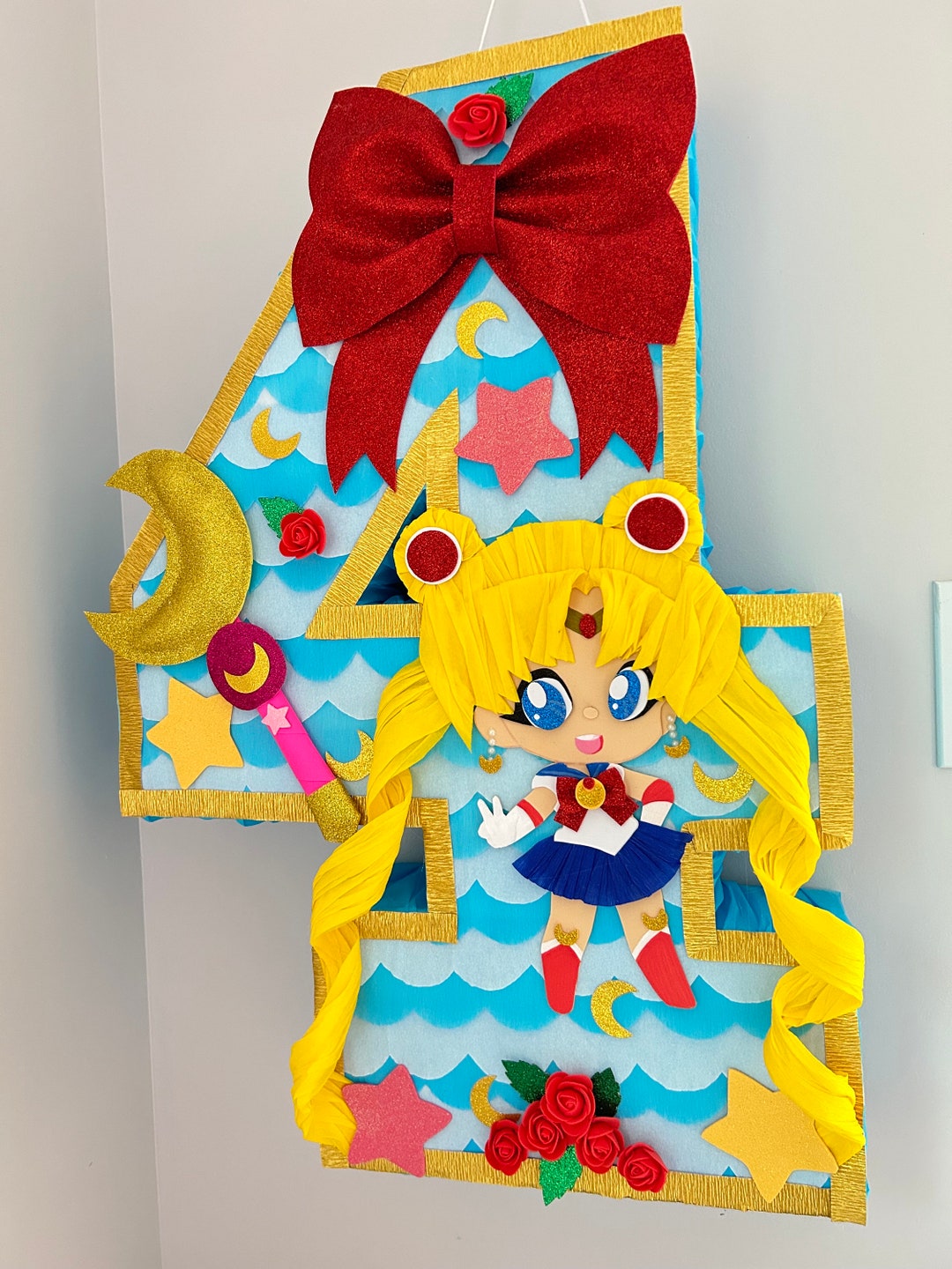 Personaje De Anime Piñata Para La Fiesta De Cumpleaños - Etsy