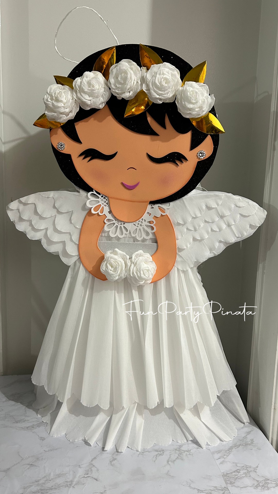 Beautiful Angel Piñata for Baptism or First Communion, the Measurement ...