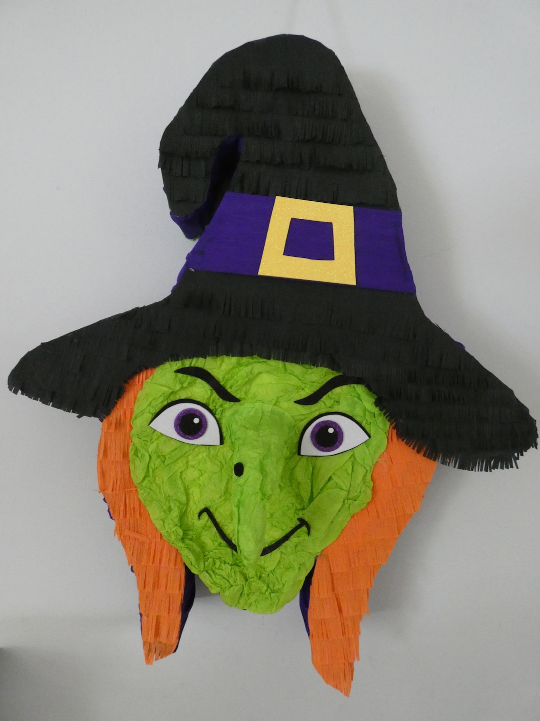 Hermosa piñata de bruja para la fiesta de Halloween, la medida es ...