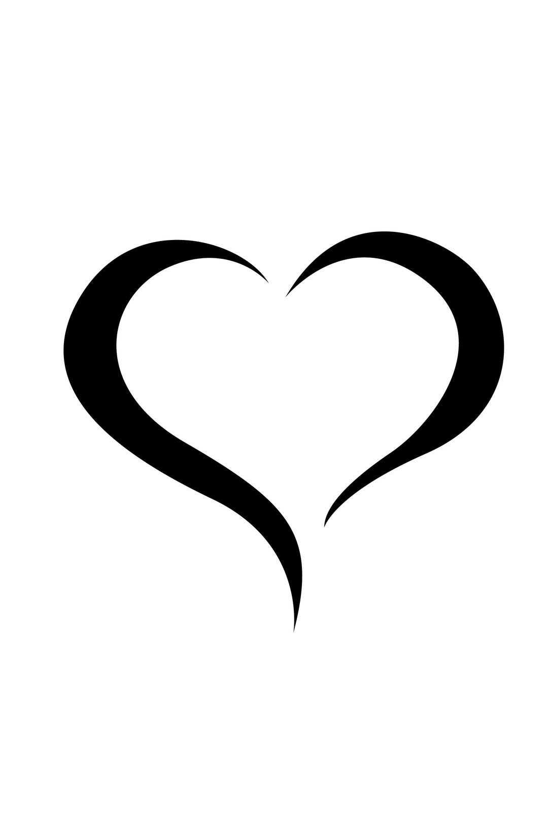 Open Heart & Heart Shapes 7 Heart Shapes Digital - Etsy