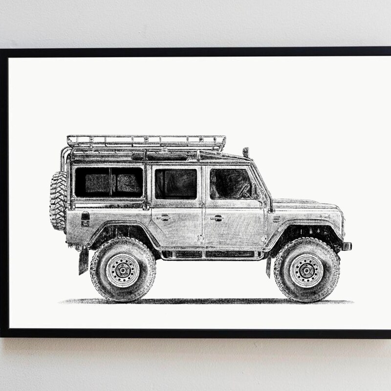 Land rover print - Etsy Nederland