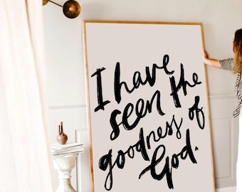 I Have Seen the Goodness of God | Fabric Wall Hanging | Christian Home ...