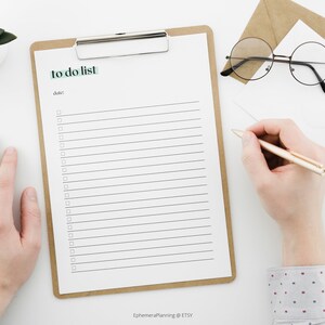 To Do List Printable Minimal Tasks List Planner - Etsy