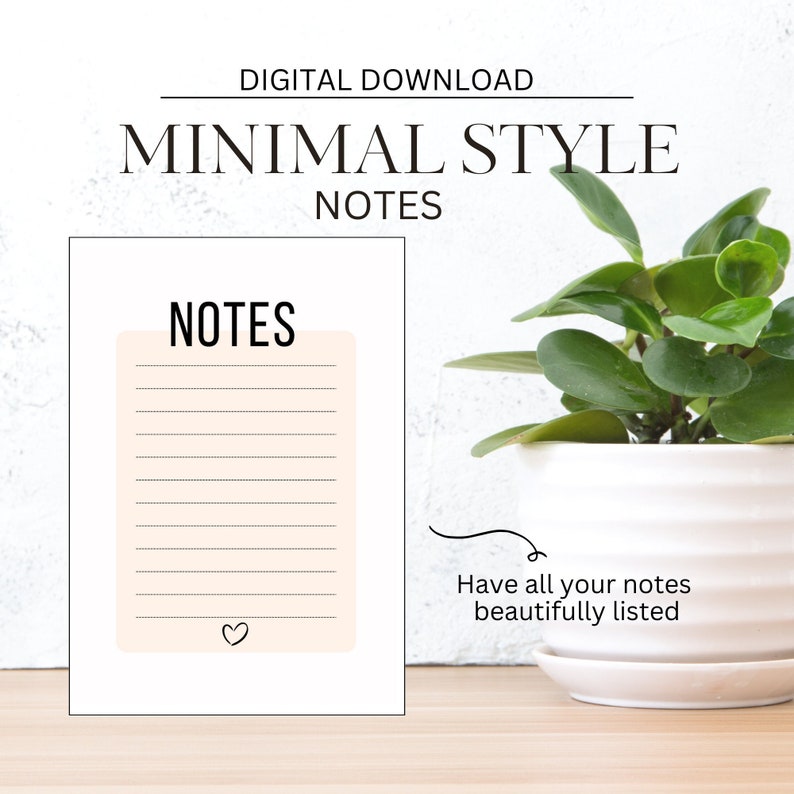 Note Taking Templates Printable Paper Student Notepaper - Etsy