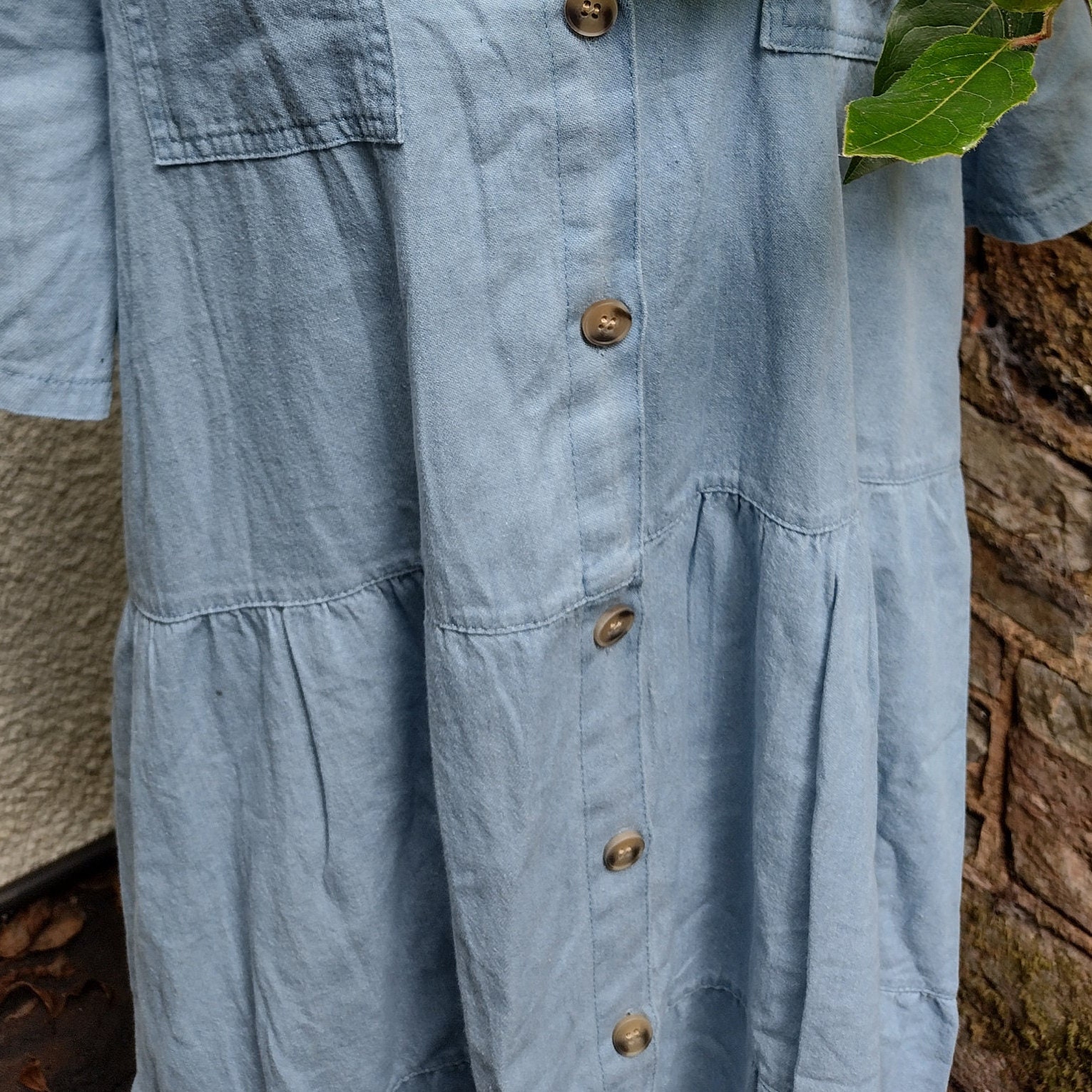 Lightweight Denim Smock Dress Loose Fit Knee Length Size 18 - Etsy