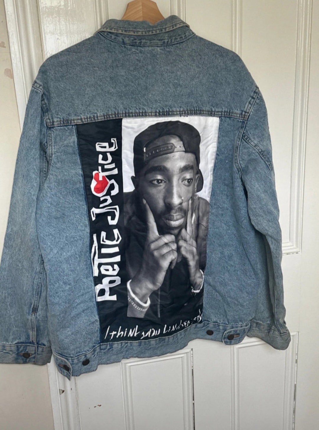 Vintage Denim TUPAC Jacket Poetic Justice Size 16 XL Unisex - Etsy
