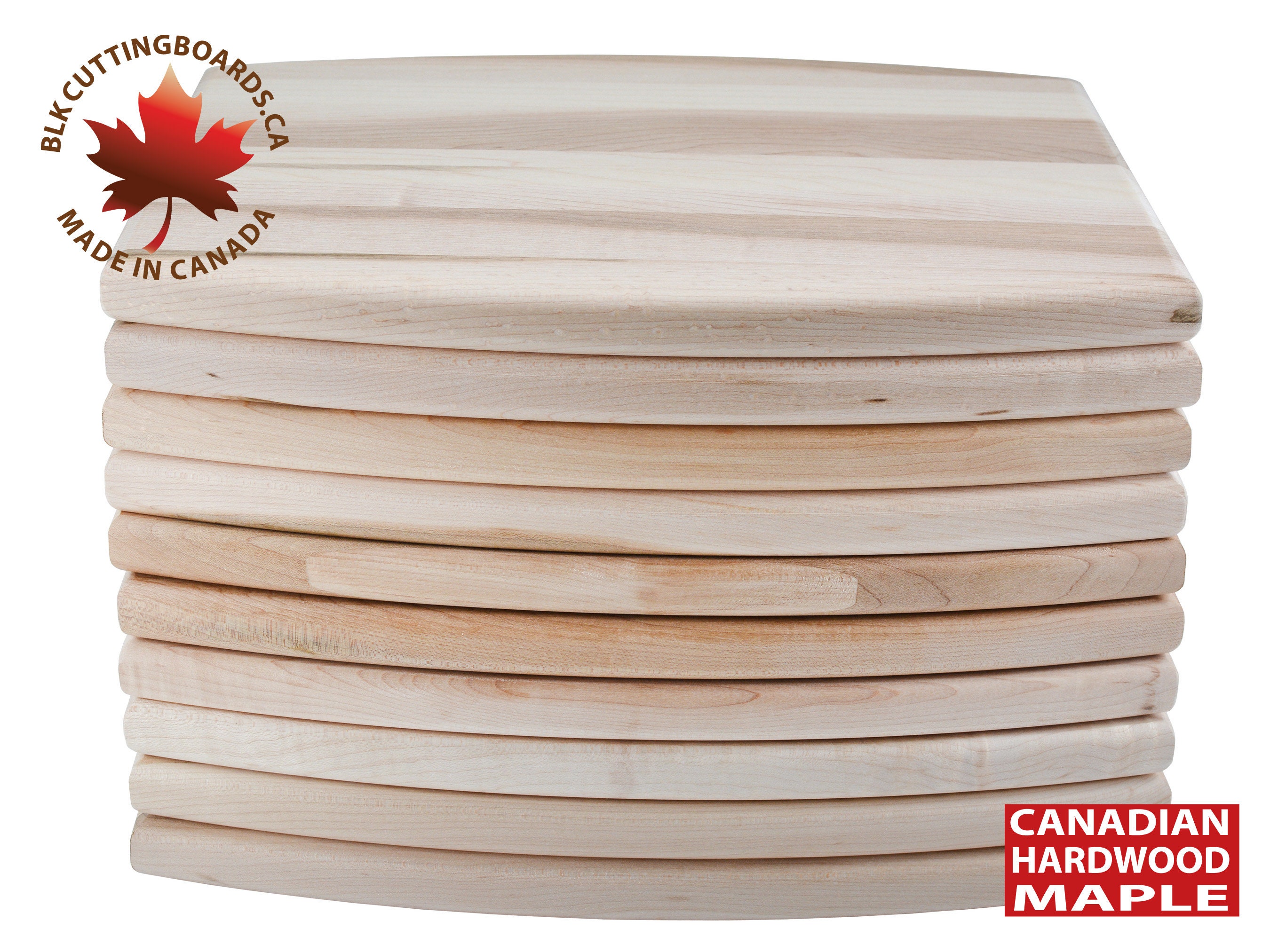 10 Maple Hardwood Cutting Boards - Size 9" X 12" X 3/4" - Ideal for ...