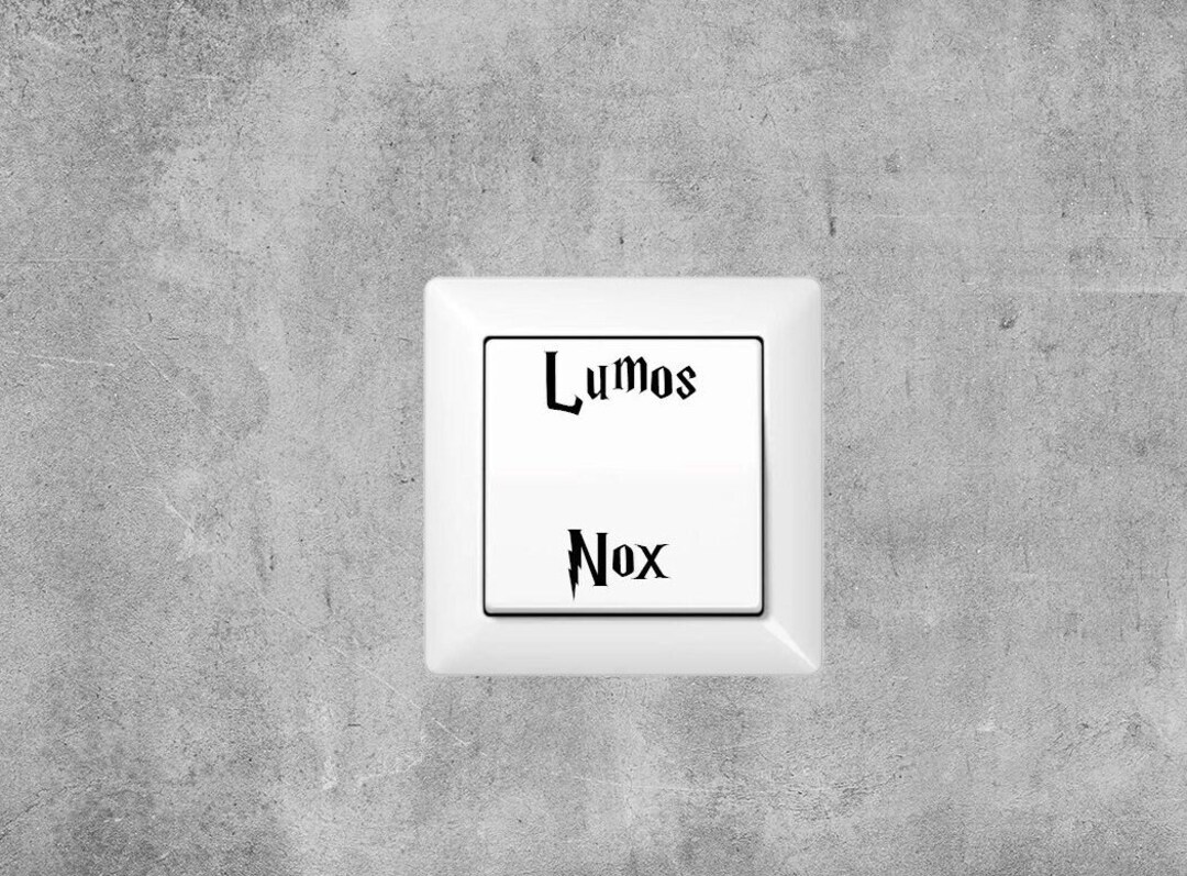 Light Switch Lumos & Nox Sticker Set 3 Pieces Harry Potter - Etsy