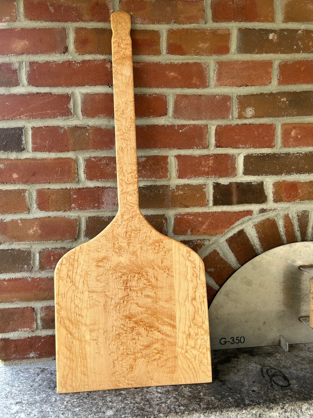 Ooni-sized Vermont Birdseye & Curly Maple Pizza Peel with Long Handle ...